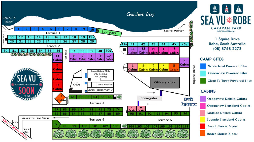 Park Layout - Sea Vu Caravan Park